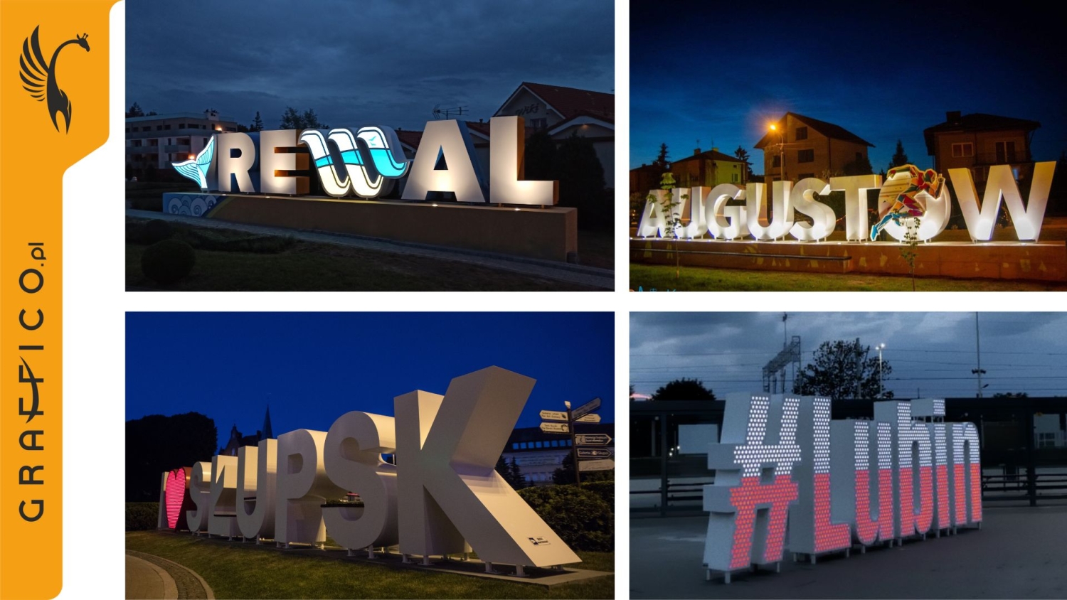 Ile kosztuje napis przestrzenny z nazwą miasta? | GRAFFICO