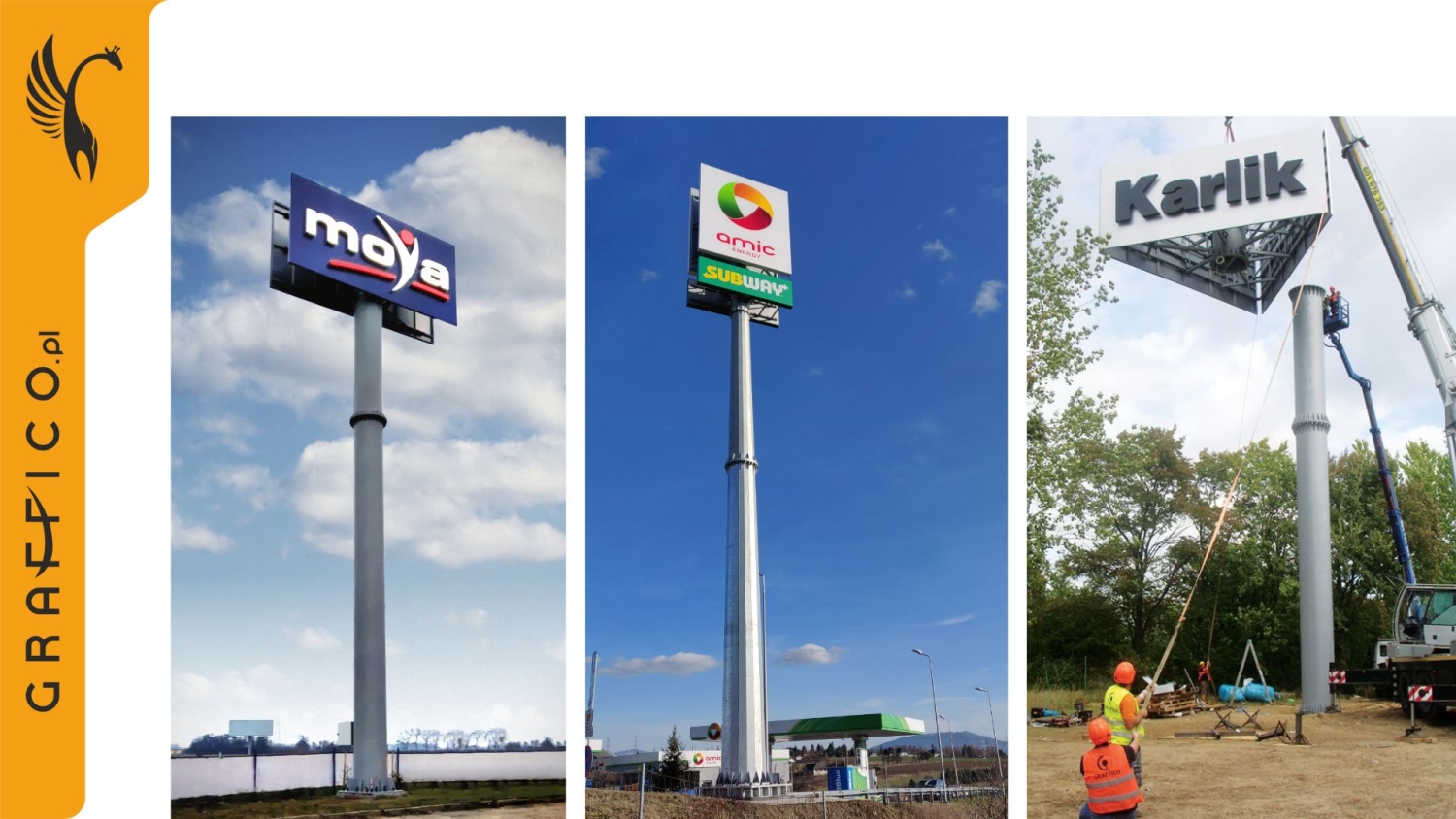 Totemy reklamowe – Reklama zewnętrzna, cena, producent | GRAFFICO